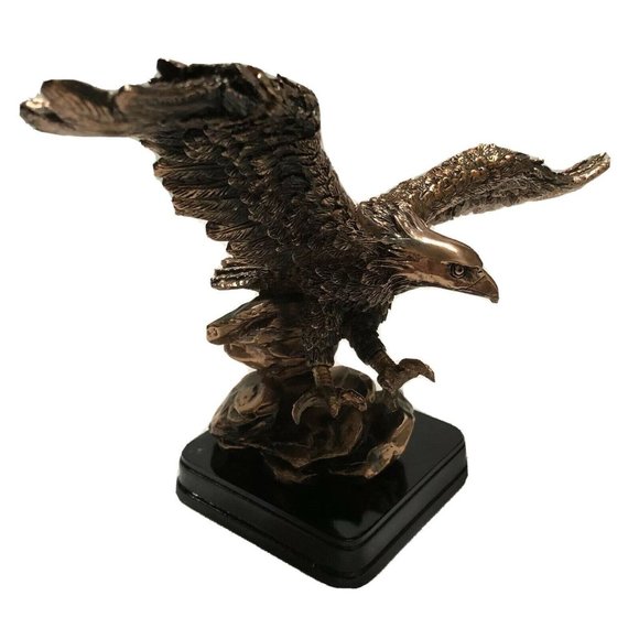 Art | New Eagle Figure Majestic Copper Plated Eagle Figurine New In Box ...
